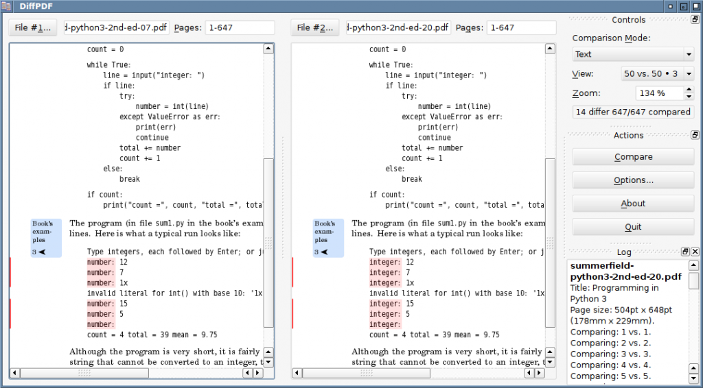 Diffpdf – Compare two PDF files textually or visually | Ubuntu Geek