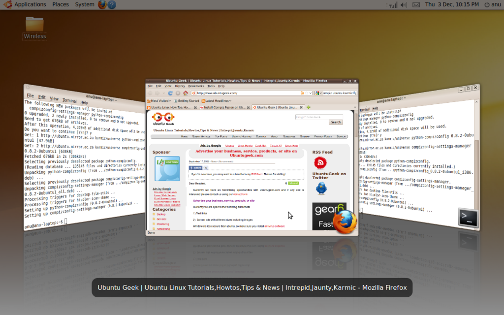How to Configure compiz Fusion in Ubuntu 9.10(Karmic) | Ubuntu Geek