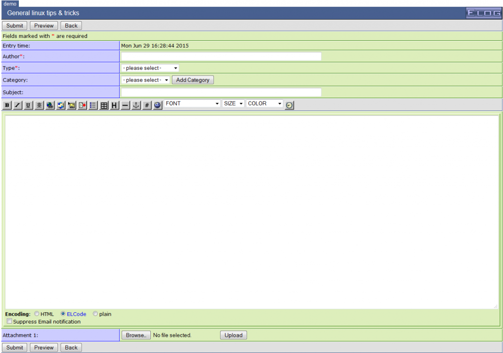 Elog – Logbook system to manage notes through a Web interface – Ubuntu Geek